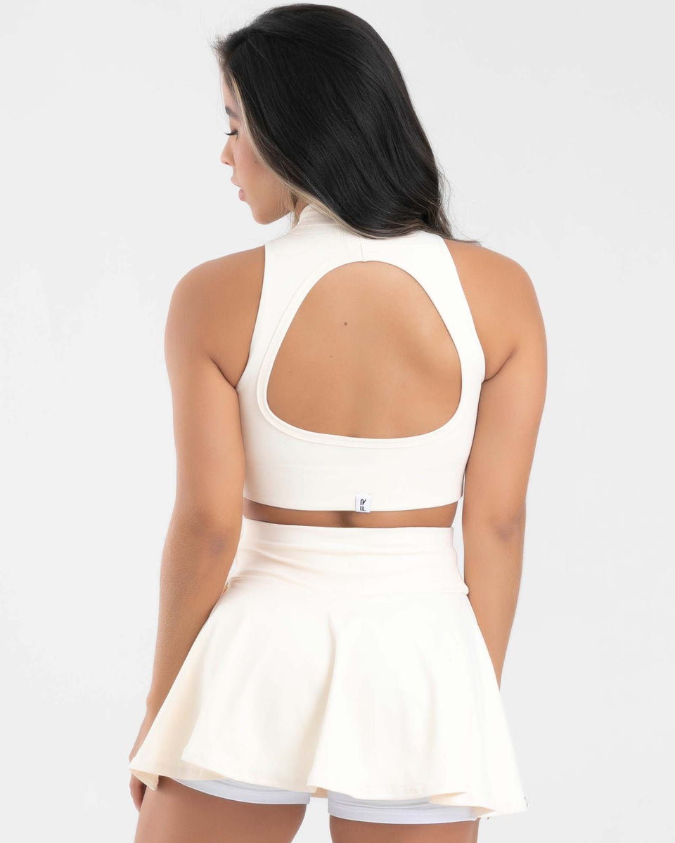 Top manga sisa turtle marfil vainilla essentials FIBER