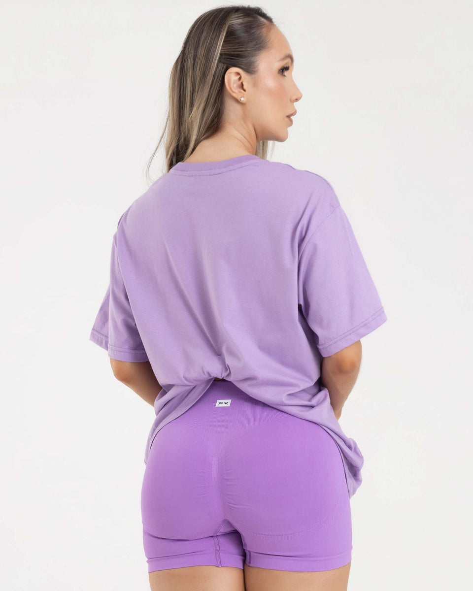 Camiseta oversize lila royal eterea FIBER
